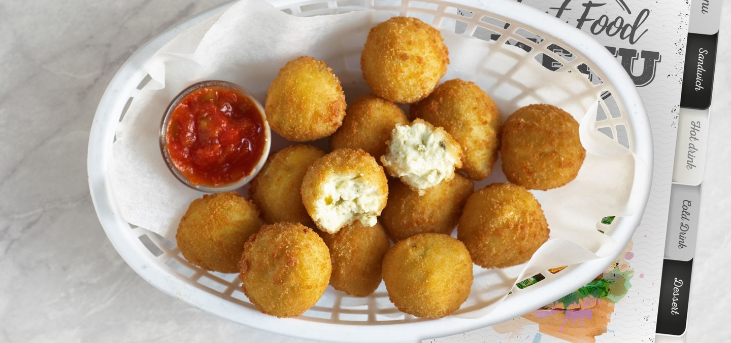 Aviko Jalapeno Snacks with cream cheese