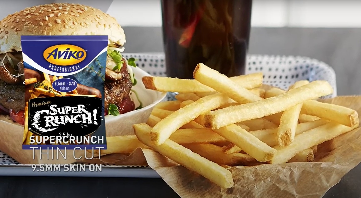 Wholesale French Fries | Supercrunch skin-on fries | Aviko Foodservice